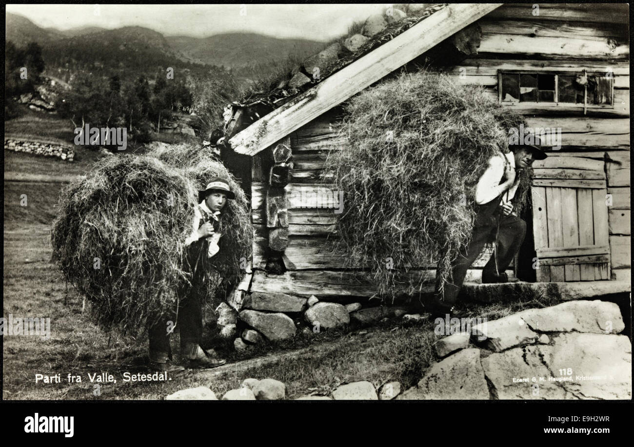This image shows a scene from Valle in Setesdal, a district in Aust ...