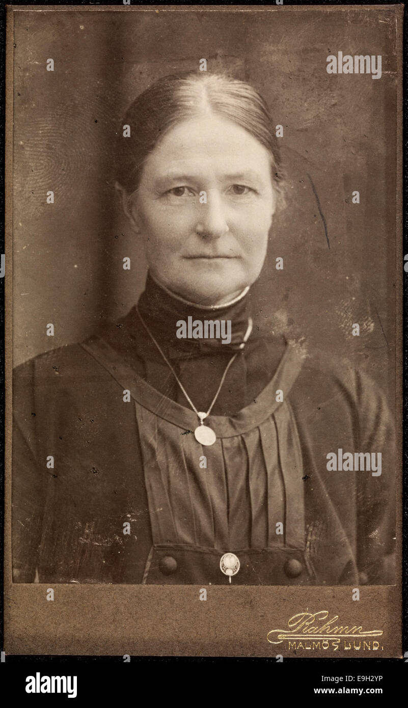 A portrait of Anna Bugge-Wicksell (1862-1928), a key figure in the ...