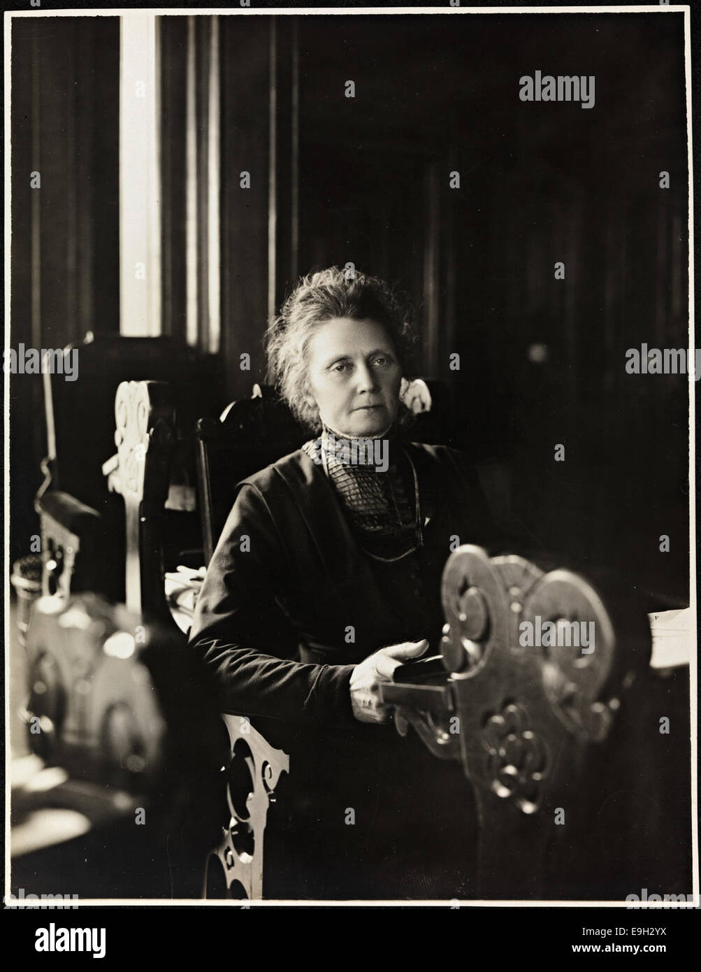 A portrait of Anna Rogstad at the Norwegian Parliament (Stortinget) on ...