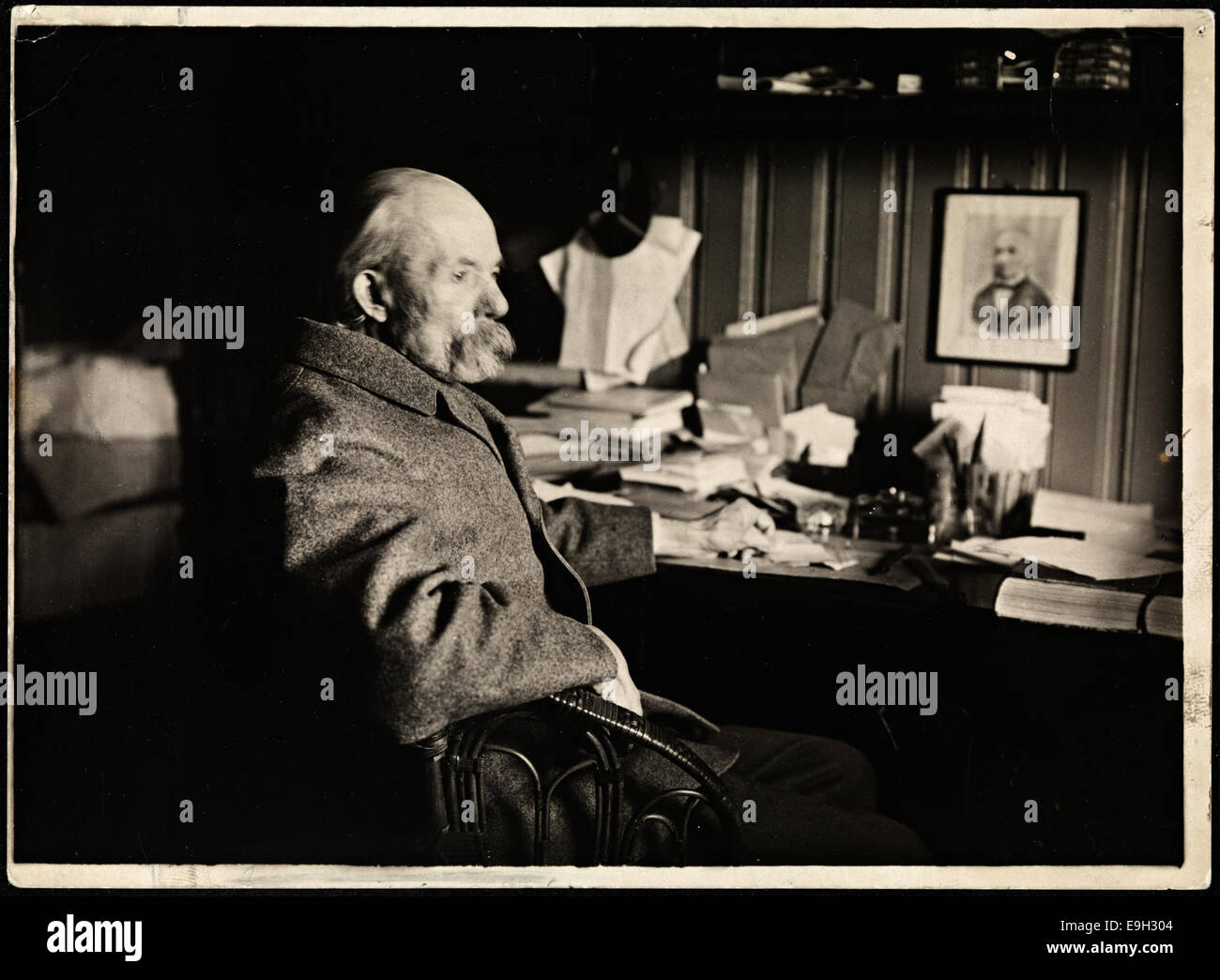This portrait from 1923 shows Arne Garborg, a renowned Norwegian author ...