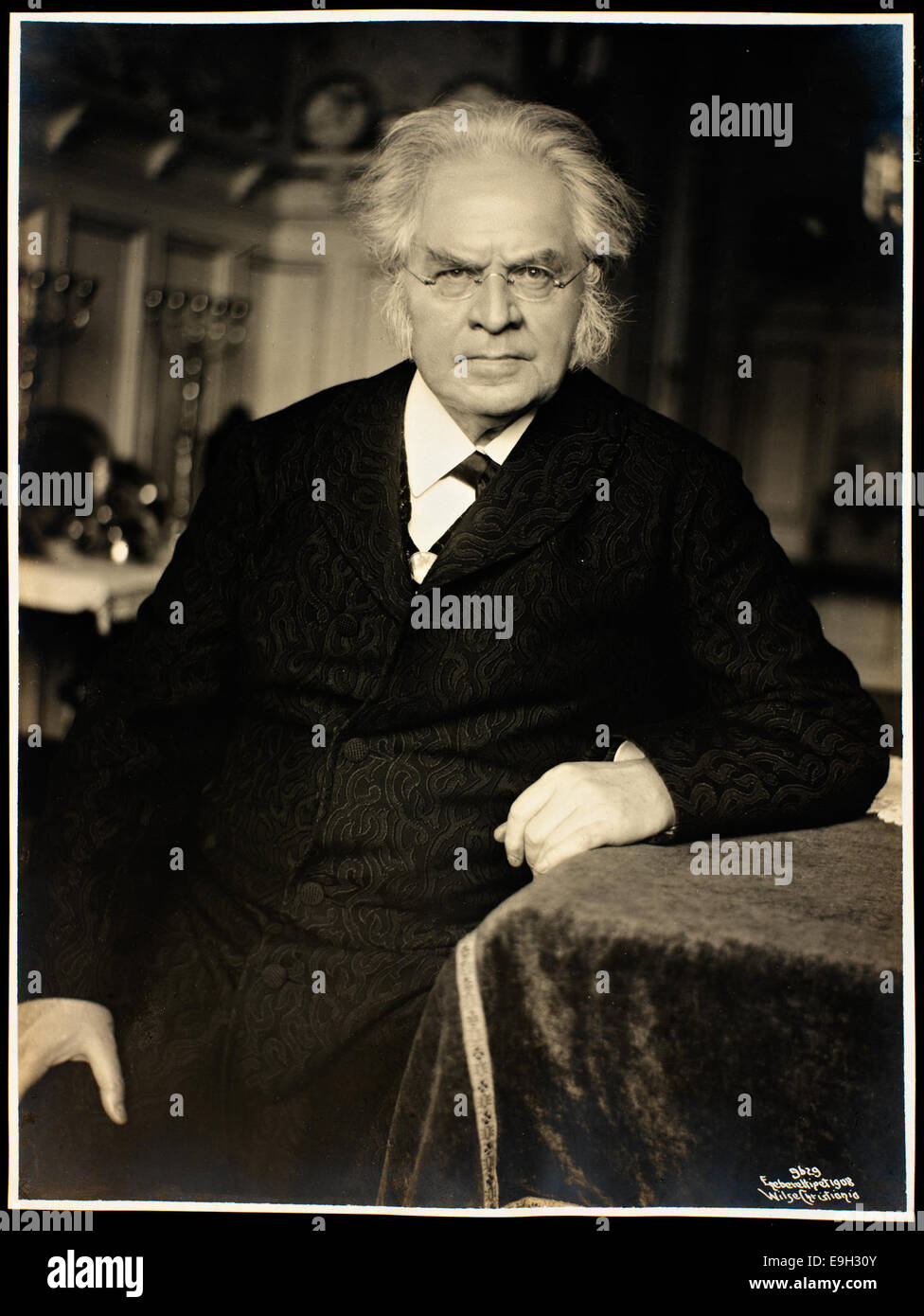 A portrait of the renowned Norwegian writer Bjørnstjerne Bjørnson ...