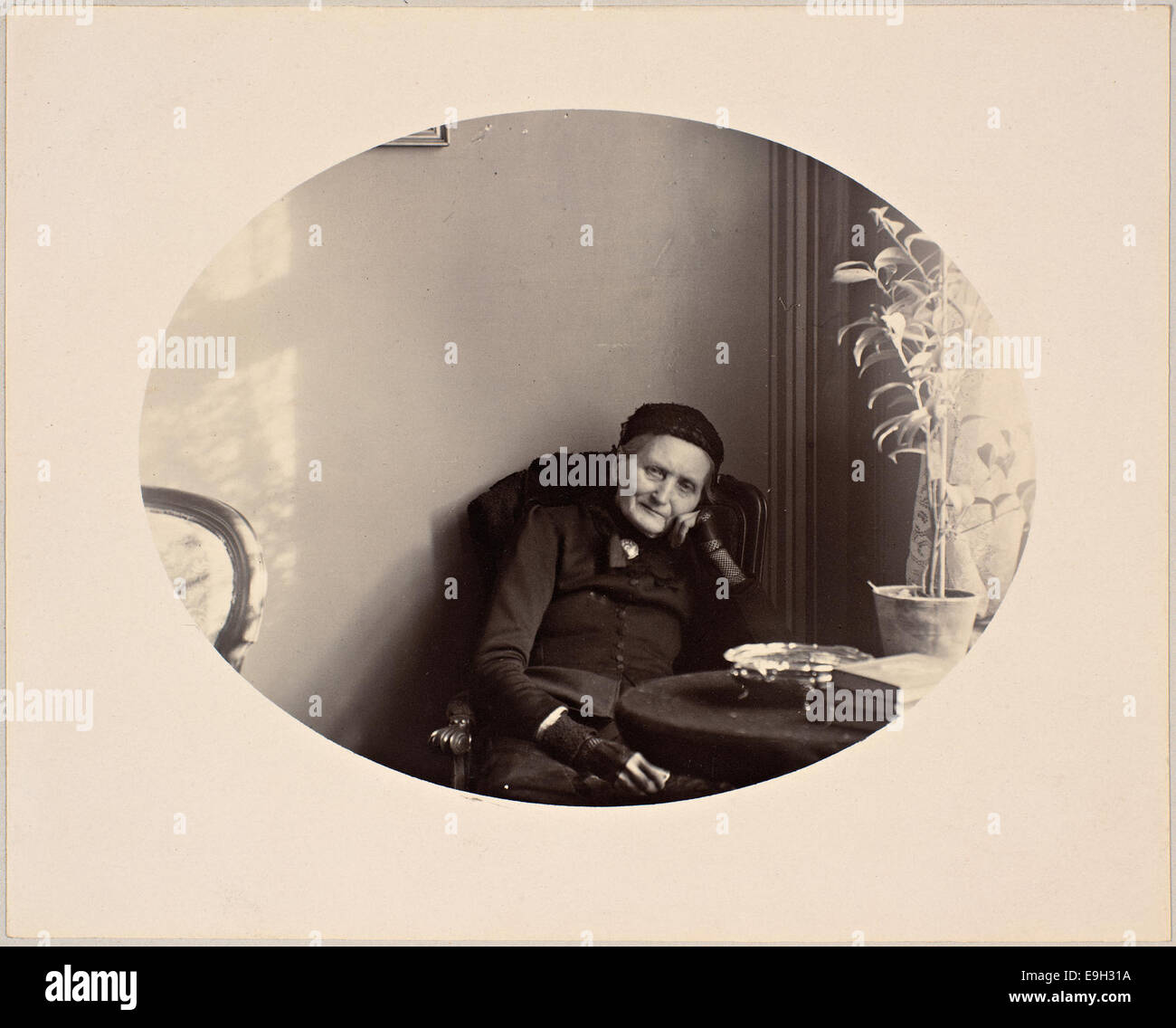 A portrait of Camilla Collett (1813-1895), a Norwegian writer and women ...