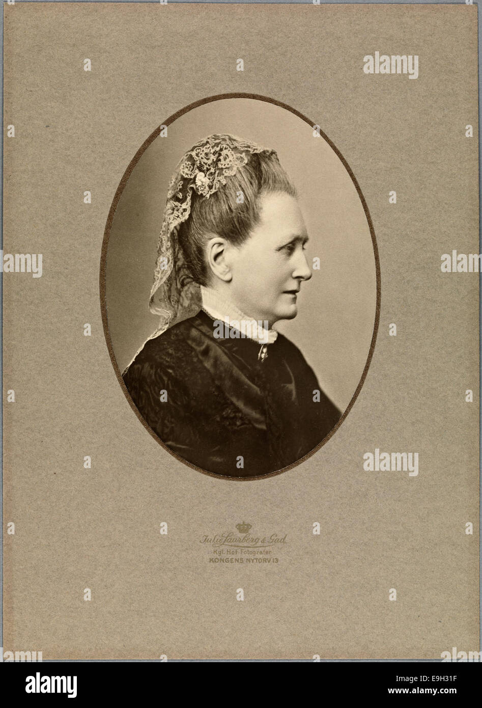 A portrait of Camilla Collett, a prominent Norwegian writer and women's ...