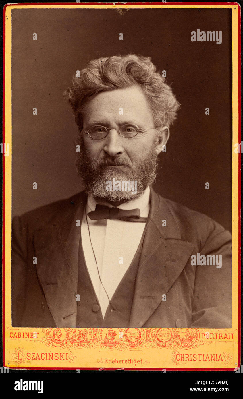 This is a portrait of Carl Anton Bjerknes, a renowned physicist and ...