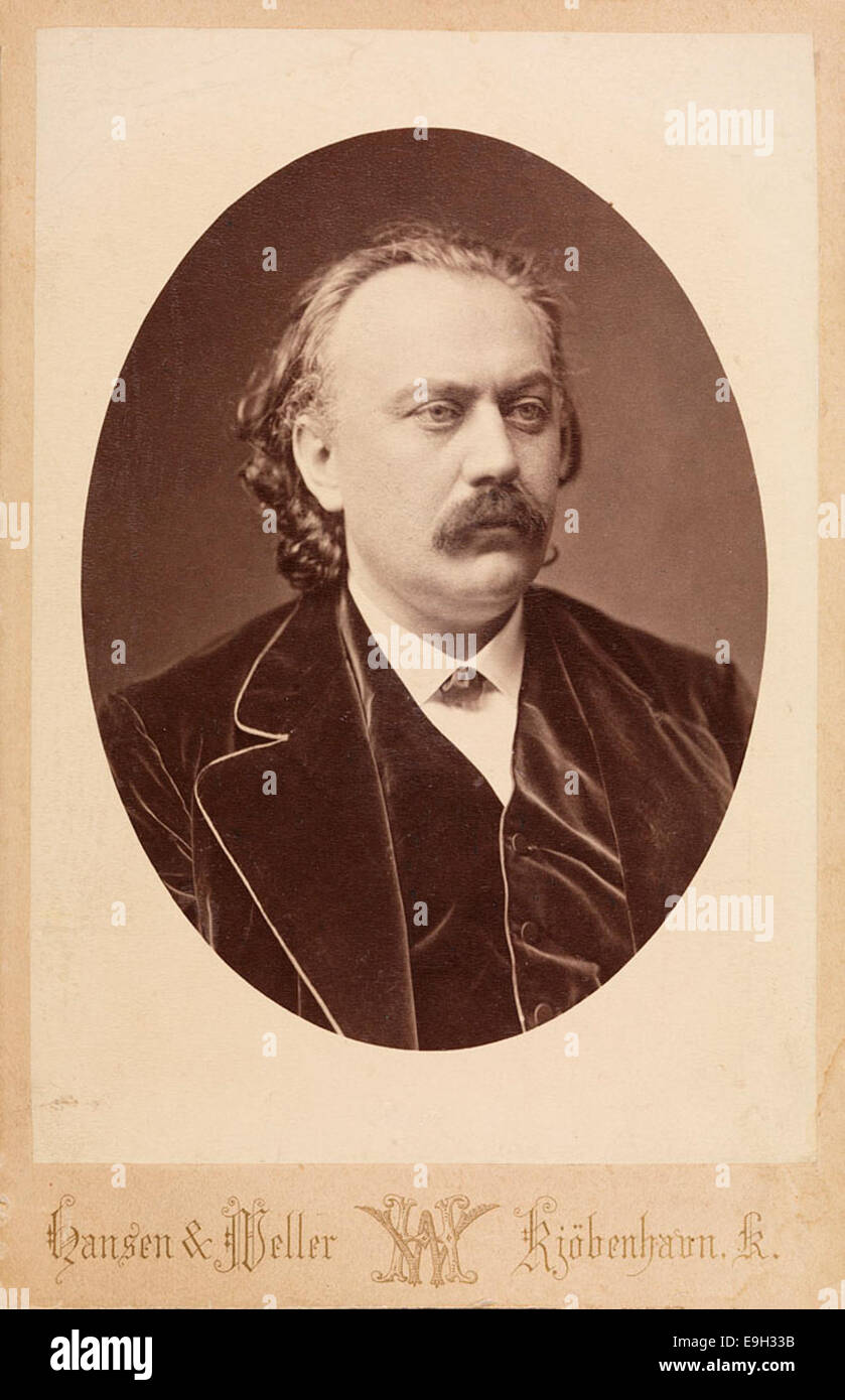 A portrait of composer and pianist Edmund Neupert, captured in a ...