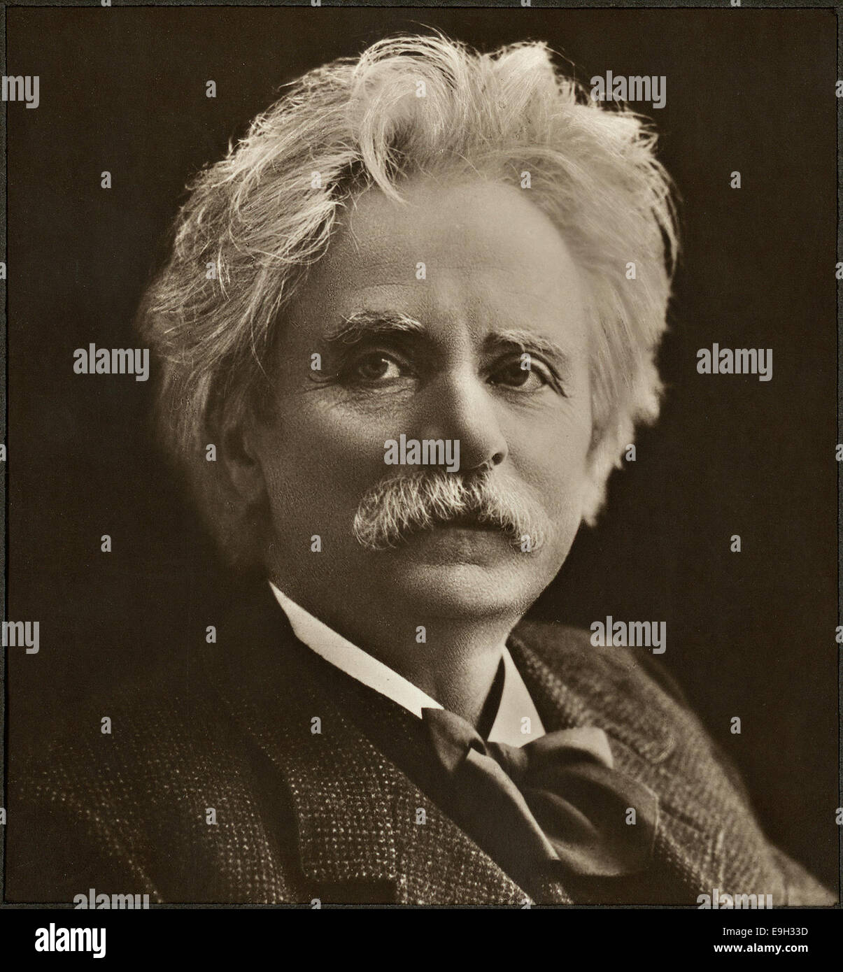 A portrait of the famous Norwegian composer Edvard Grieg, taken around ...