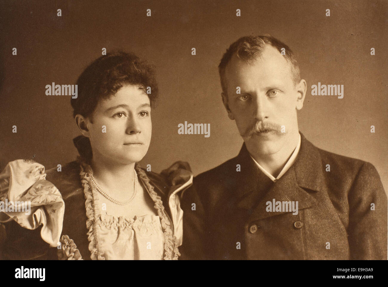 This portrait photograph from circa 1897 by Elliot & Fry shows the ...