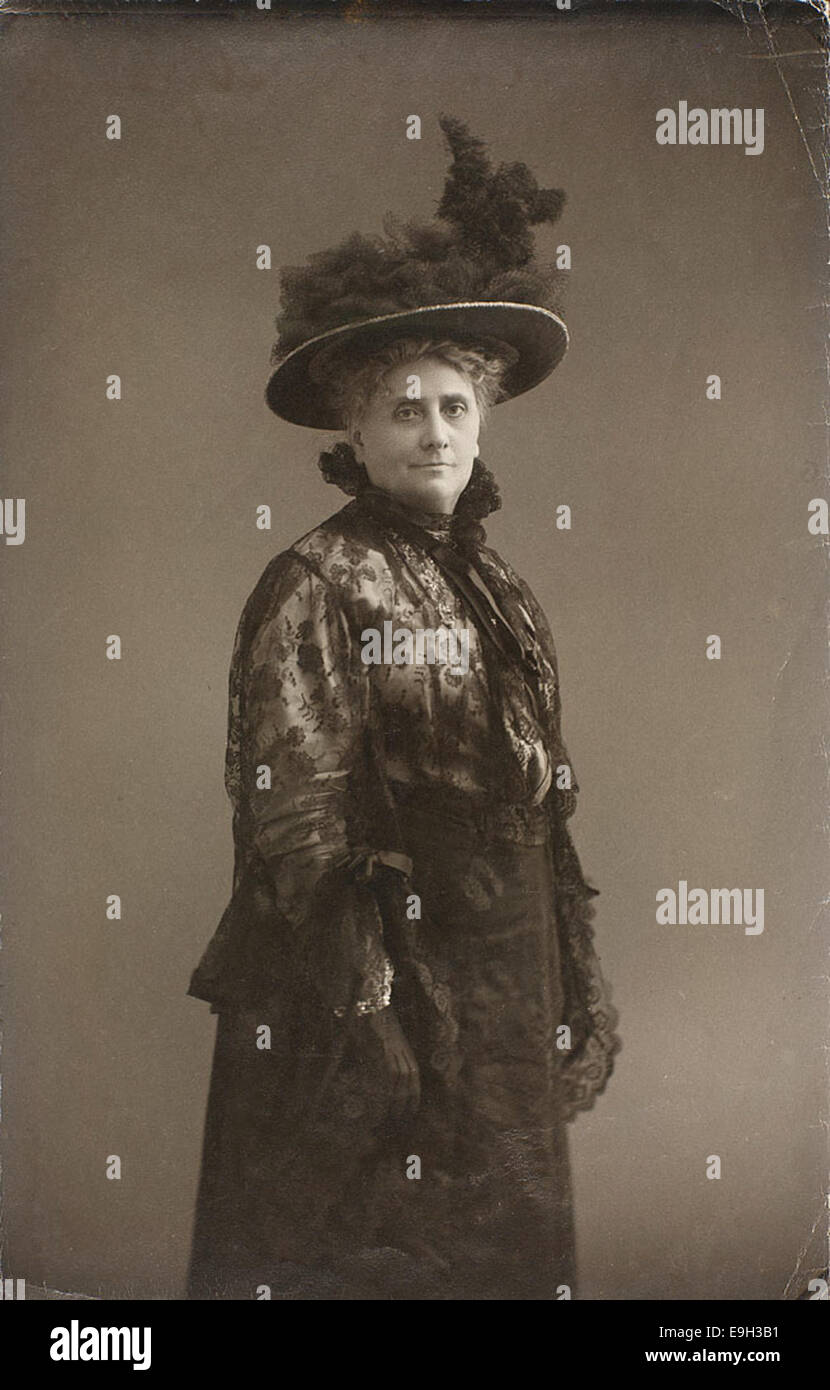 Portrait of Gina Krog, a pioneering Norwegian women's rights activist ...