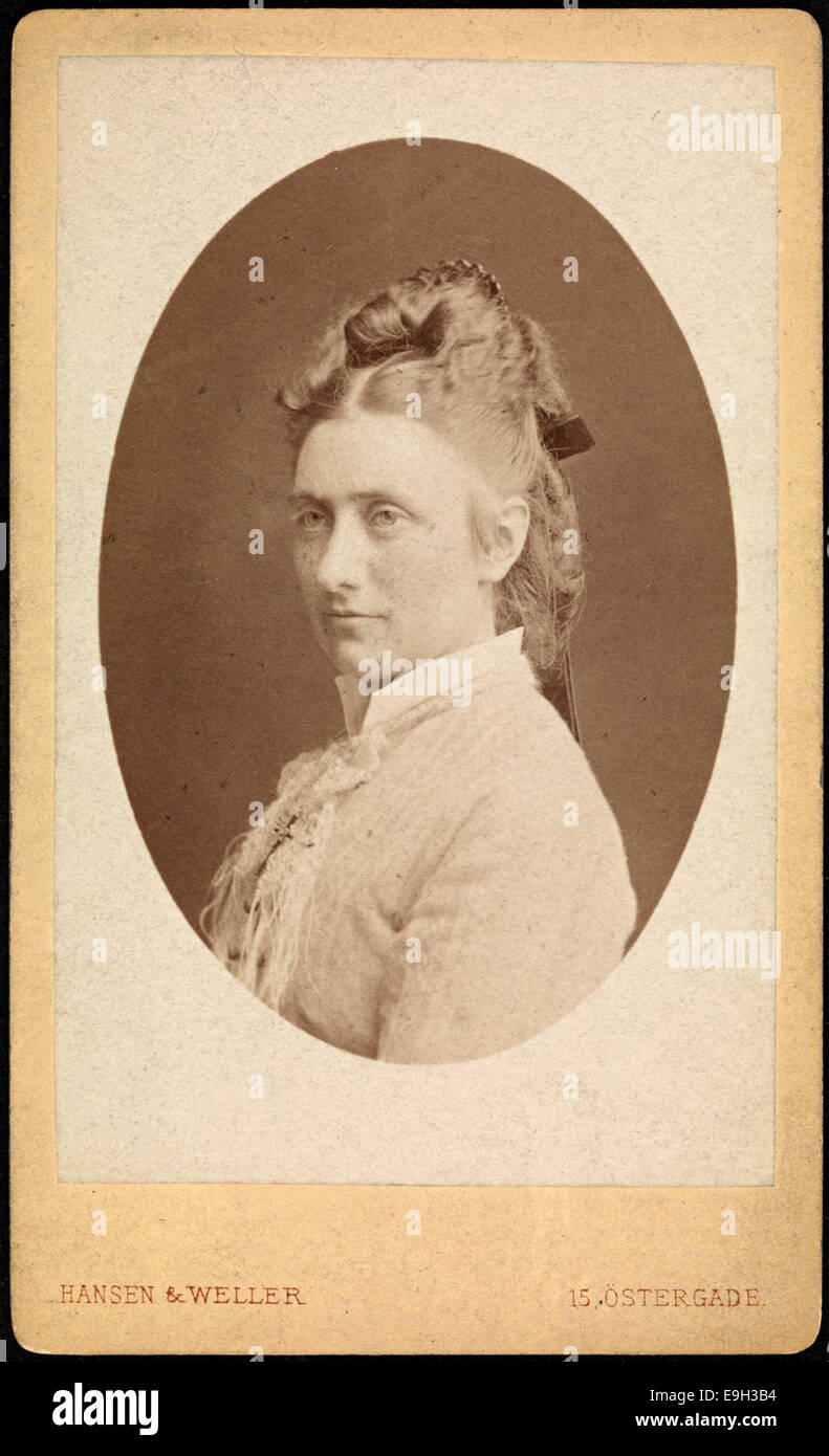 A portrait of Gina Krog, a prominent Norwegian feminist and women's ...