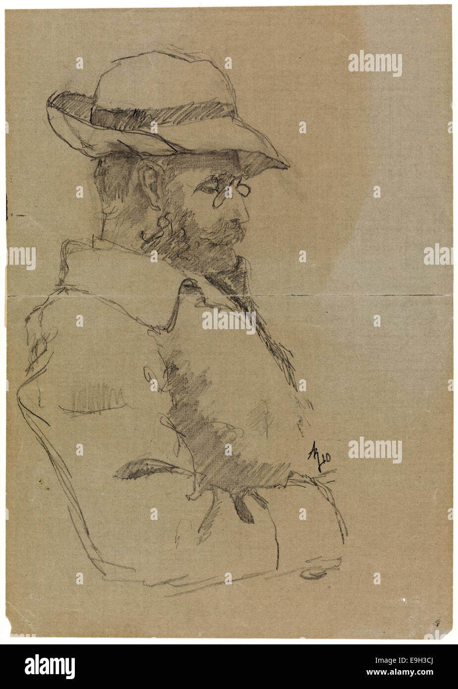 This portrait of Hans Jäger (1854-1910), captured by Andreas Bloch ...