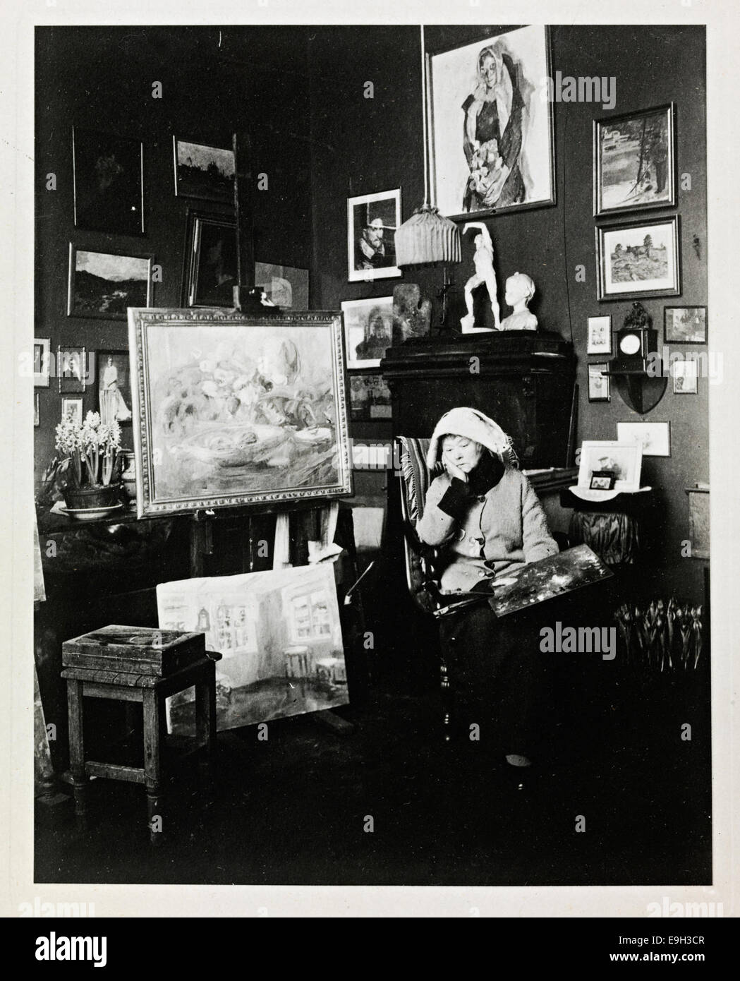 A portrait of Harriet Backer, a renowned Norwegian artist, created ...