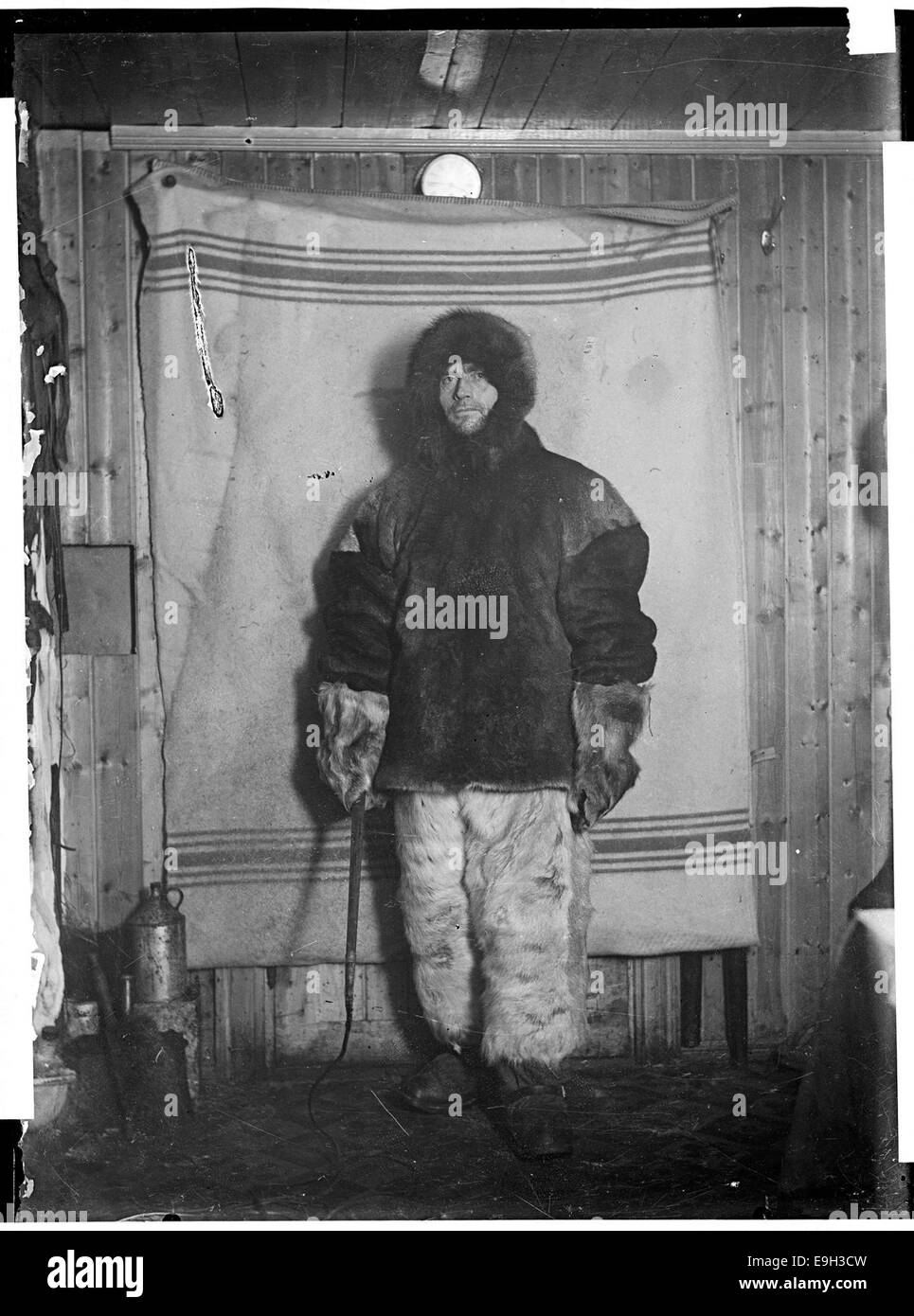 A portrait of Helmer Hanssen, a key member of Roald Amundsen's polar ...