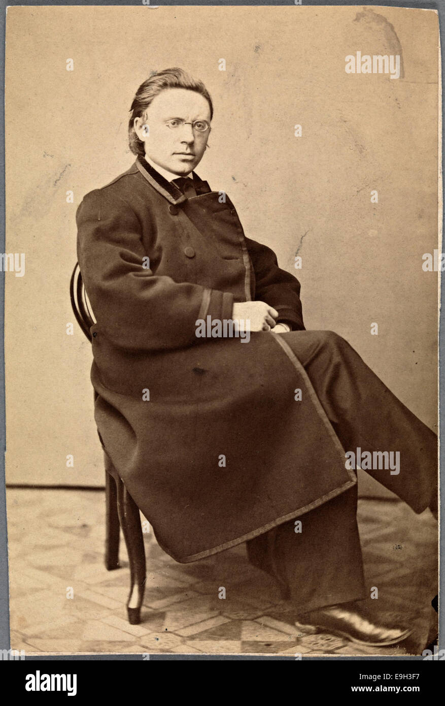 This carte de visite portrait of Jonas Lie (1833-1908), a prominent ...