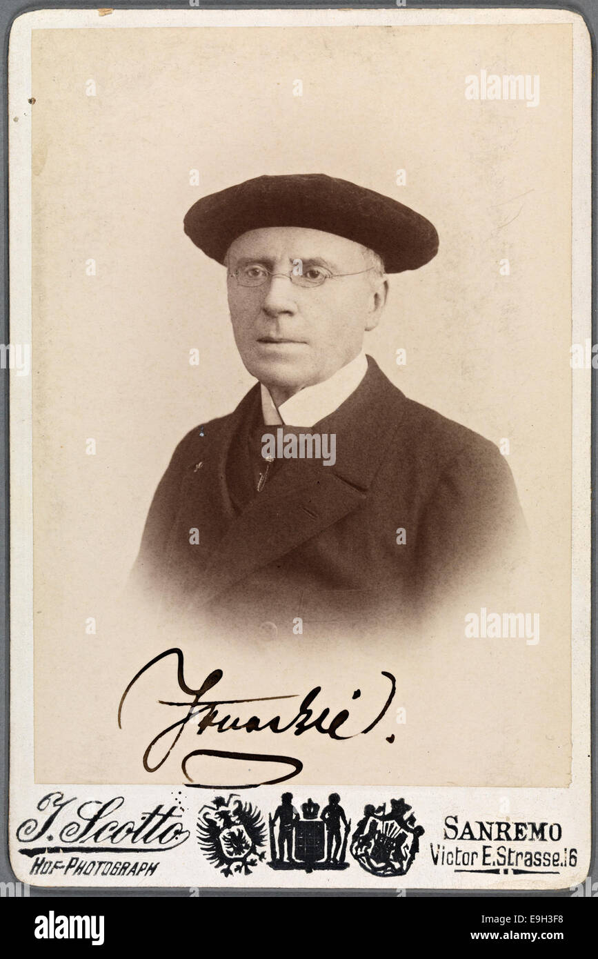 This portrait from the National Library of Norway shows Jonas Lie, a ...