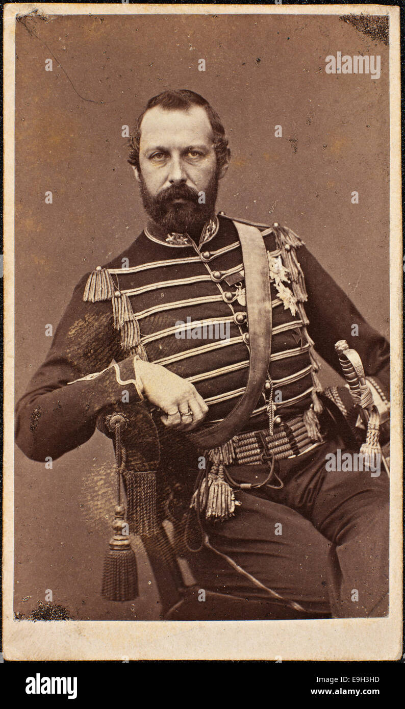 A portrait of King Carl XV (Carl XV of Sweden-Norway), taken during his ...