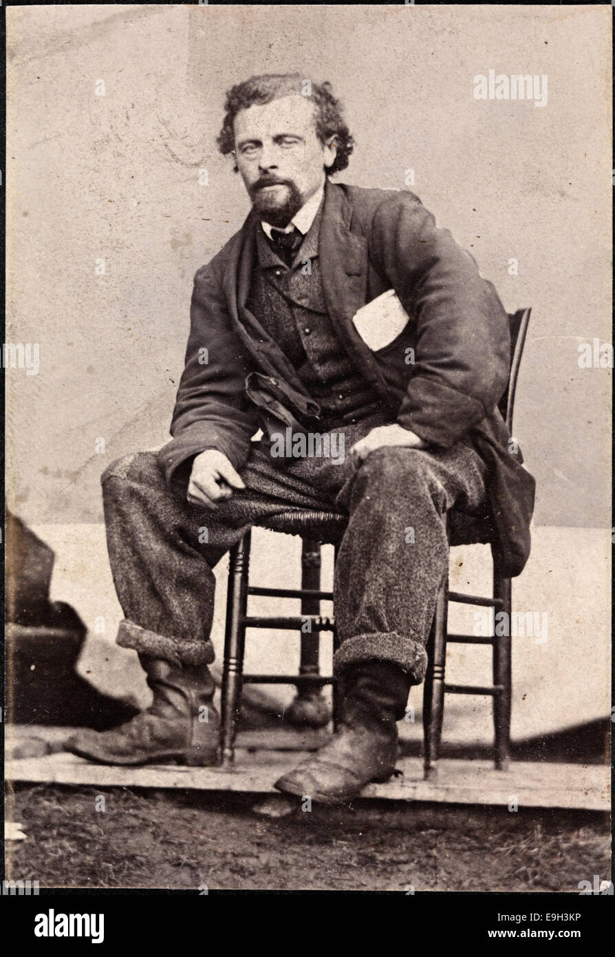 A carte de visite portrait of Marcus Thrane, the Norwegian politician ...