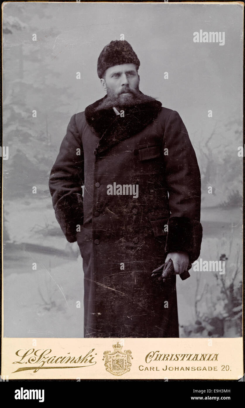 A portrait photograph of Otto Sverdrup, a Norwegian explorer. The image ...