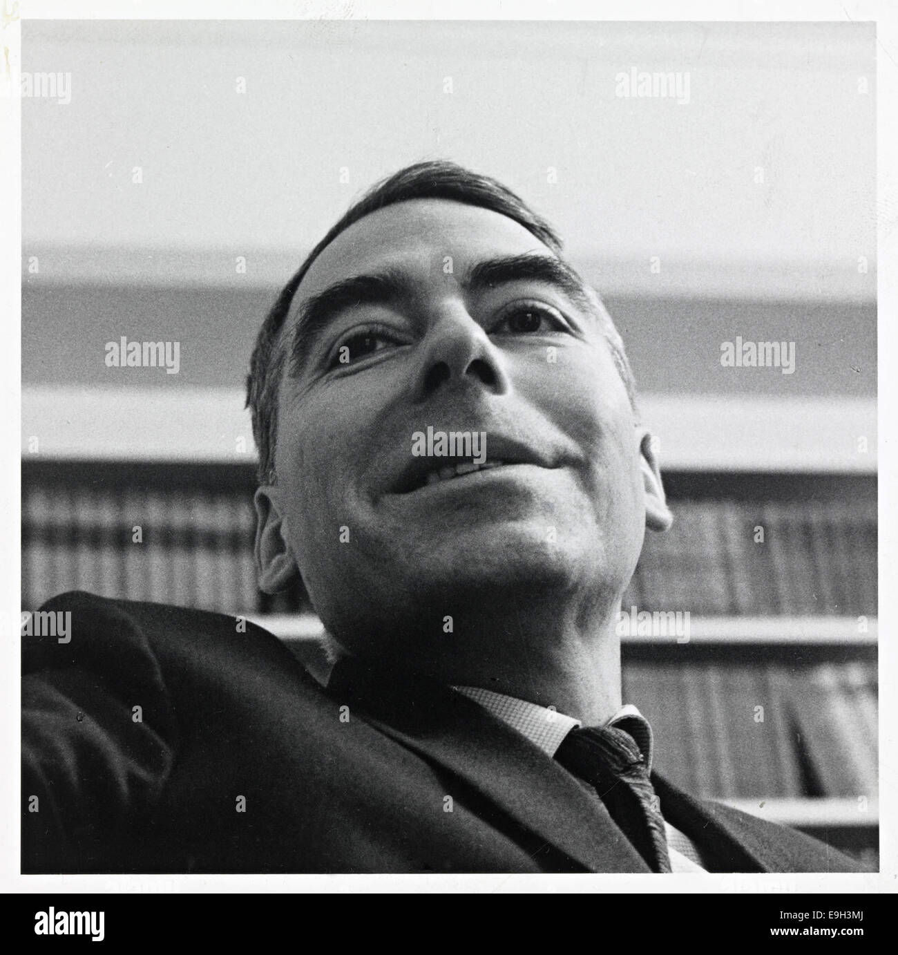 A portrait of Paal Brekke (1923-1993), a Norwegian writer and poet ...