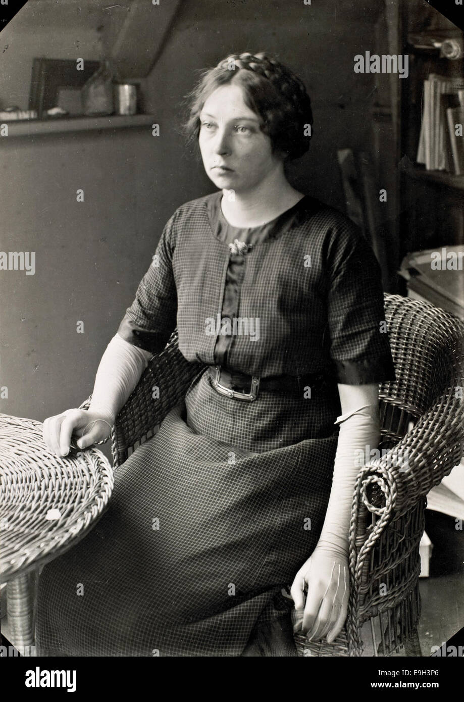 This portrait of Sigrid Undset, taken around 1911, showcases the famous ...