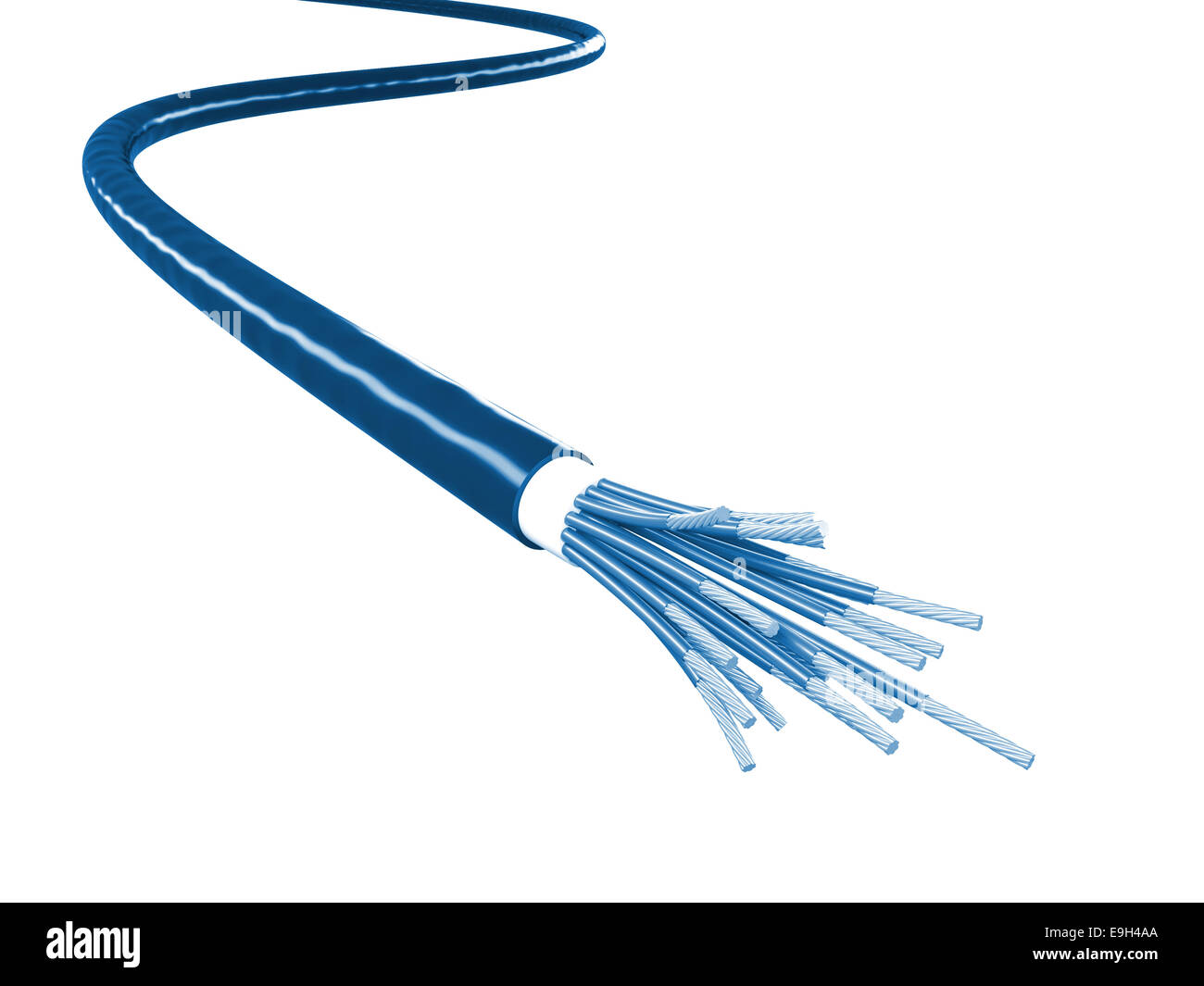 closeup of electric cable 3d image Stock Photo - Alamy
