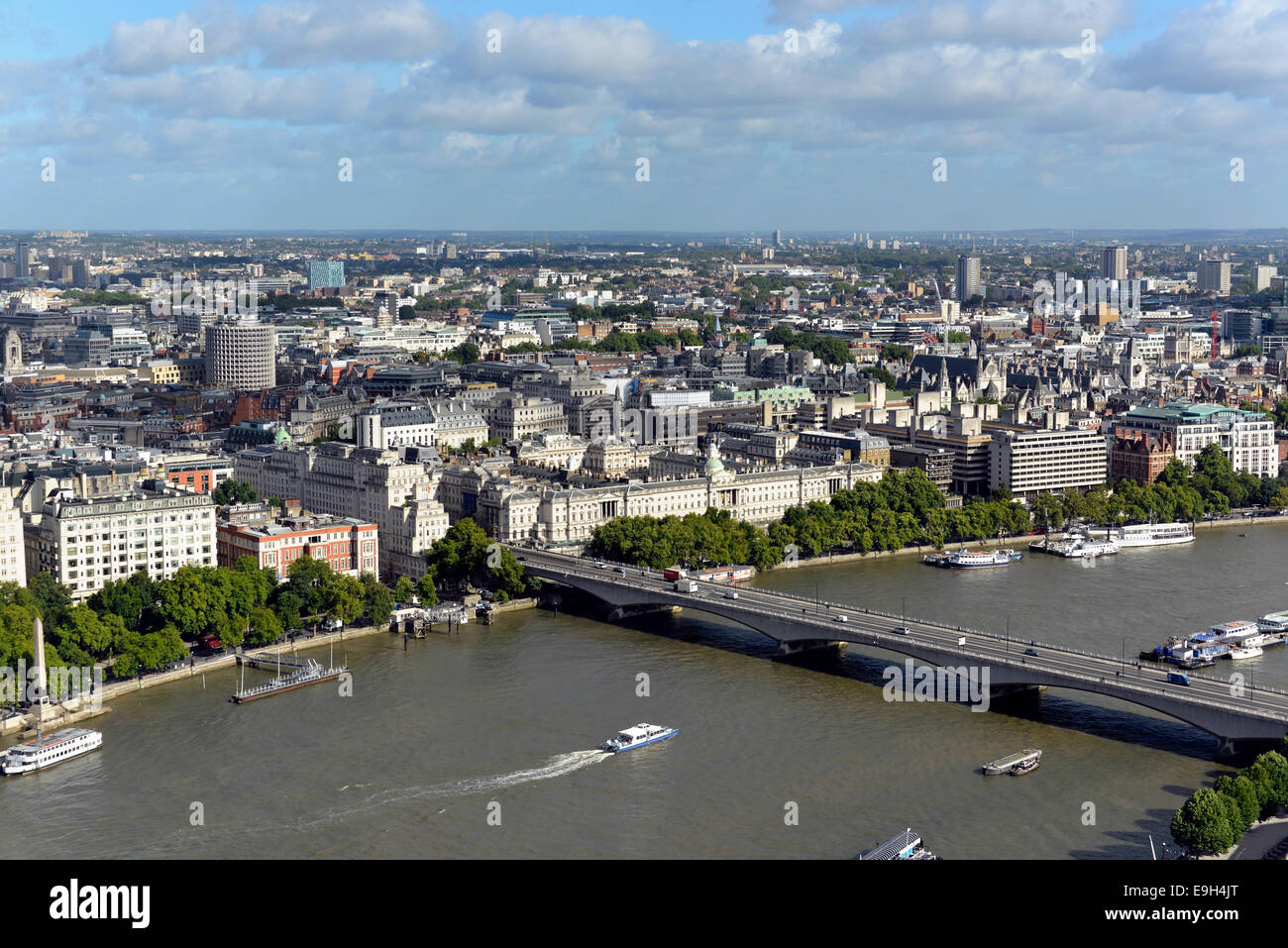 Buildings by waterloo bridge and thames river hi-res stock photography ...