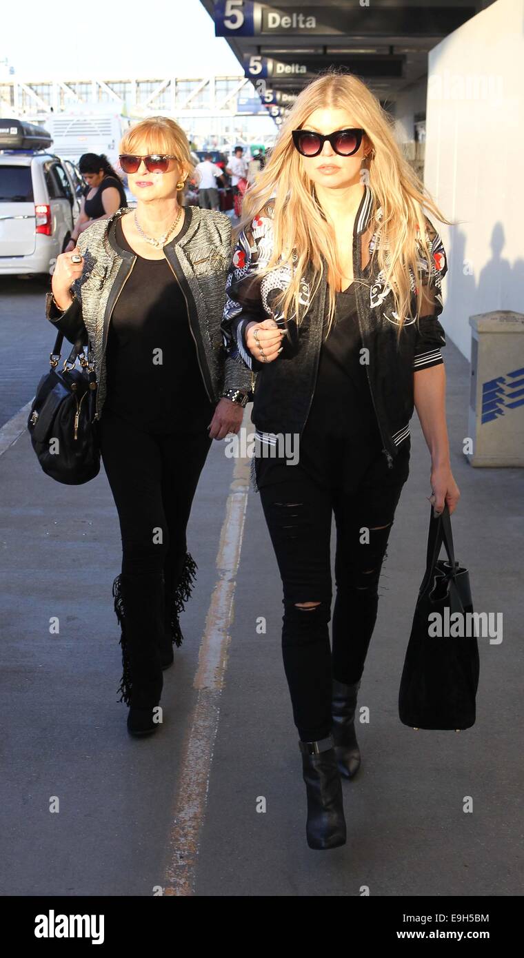 Fergie aka Stacey Ferguson at LAX Featuring: Fergie aka Stacey Ferguson ...