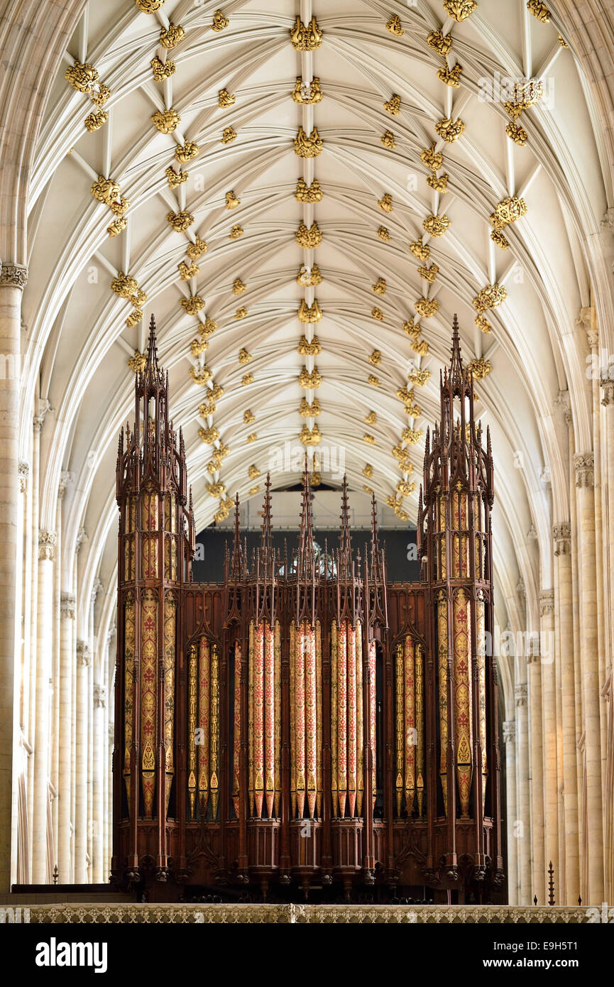 York cathedral interior vault hi-res stock photography and images - Alamy