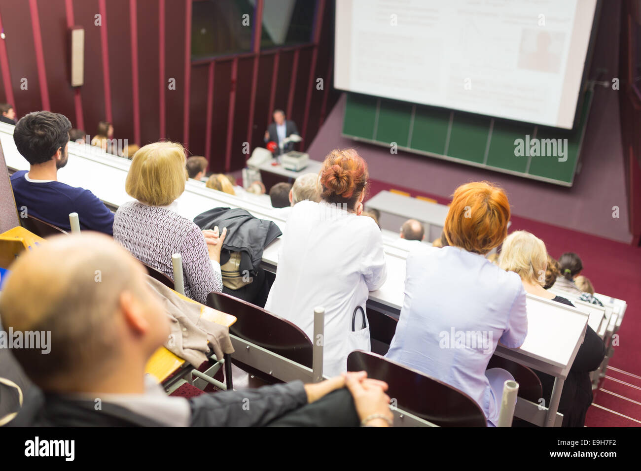 Lecture at university Stock Photo - Alamy