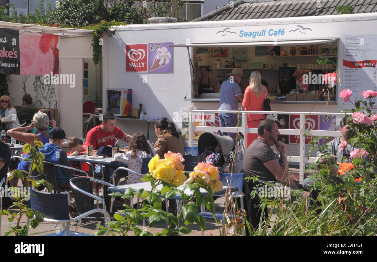 Seagull Cafe Swanage Dorset England Stock Photo - Alamy