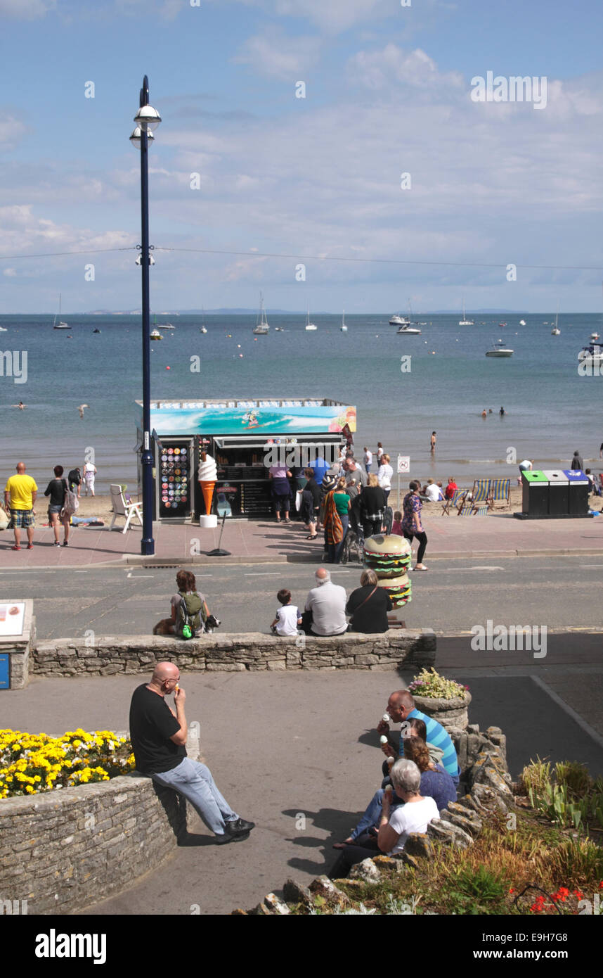 Swanage seafront and beach Dorset England Stock Photo - Alamy