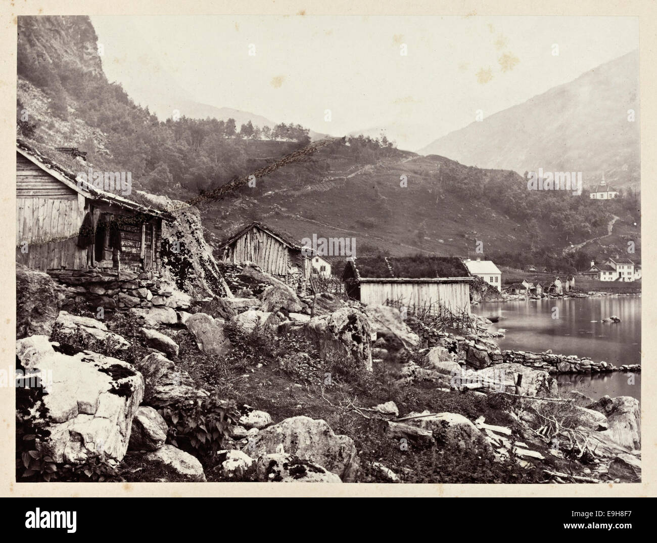 This image, taken by Edward Backhouse Mounsey, captures Geiranger in ...