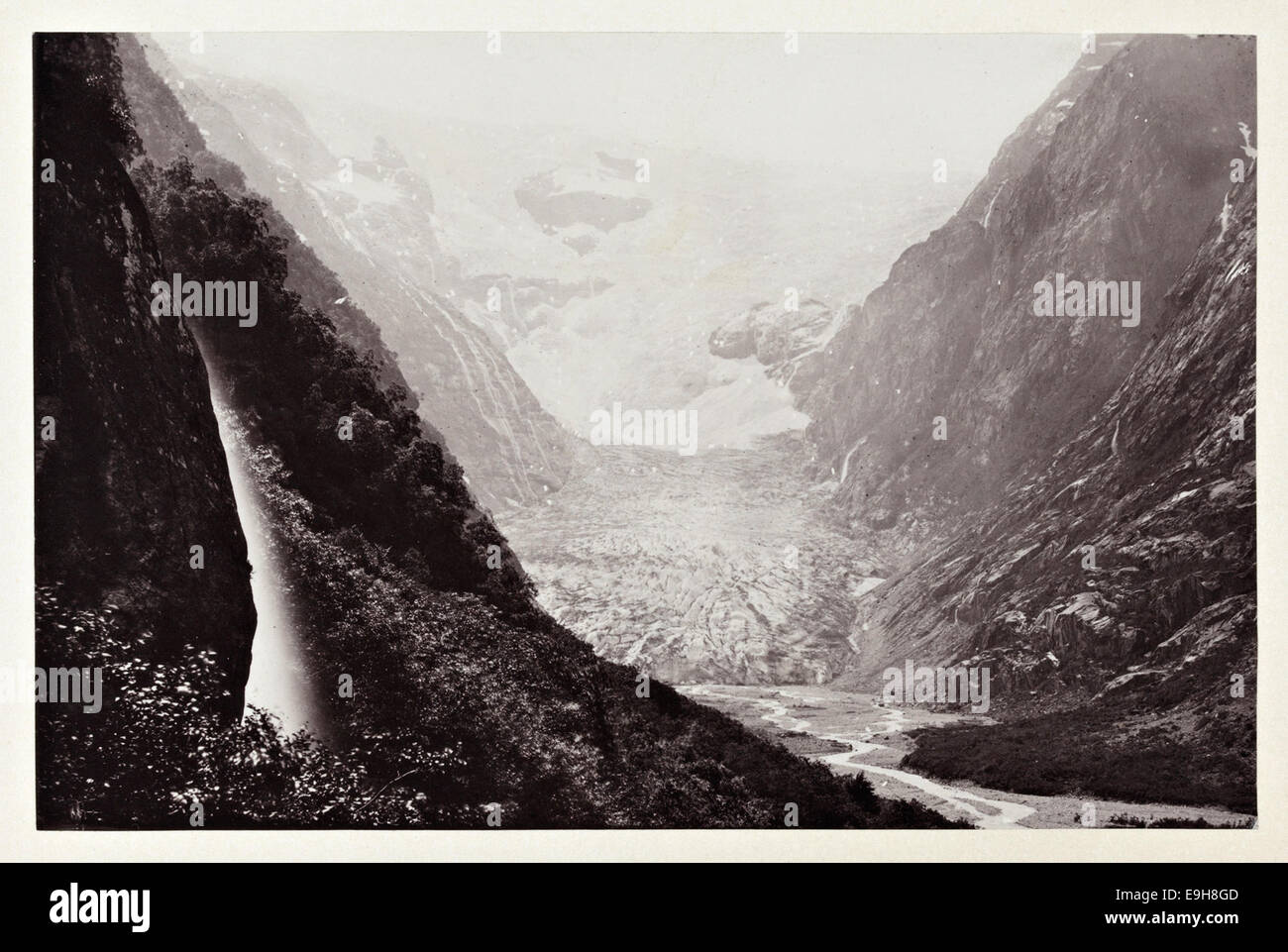 This photograph from the 1869 Cruise of the Nereid shows Kjendal's Brae ...