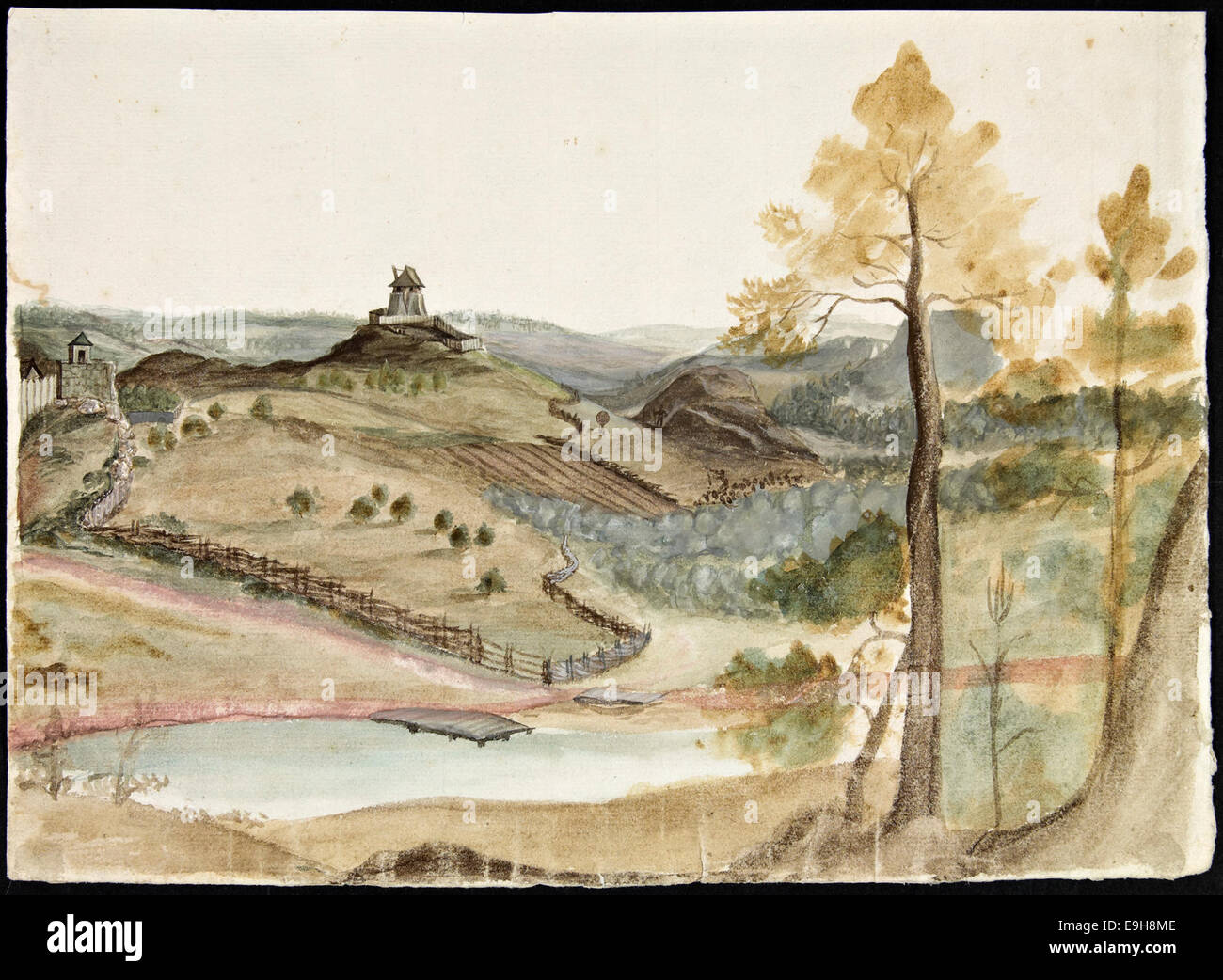 Stortårnet, Fredriksten festning, Halden [usikkert], 1699 Stock Photo ...