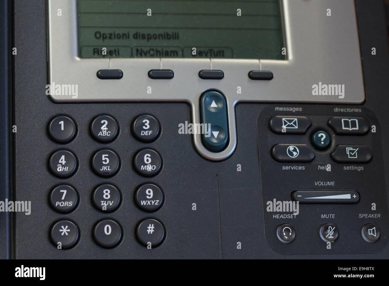 a phone in the office with dial buttons Stock Photo - Alamy