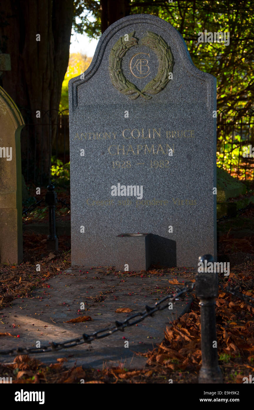 Grave of Colin Chapman Stock Photo - Alamy