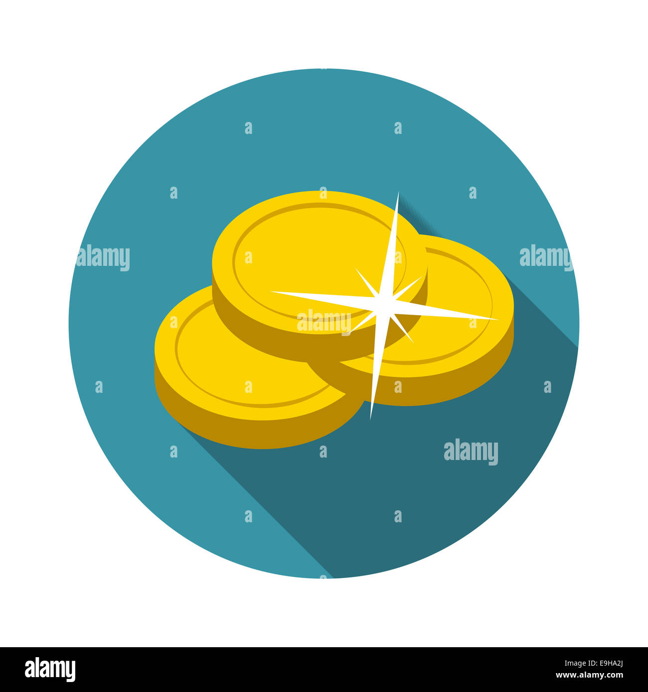 Coin illustration hi-res stock photography and images - Alamy