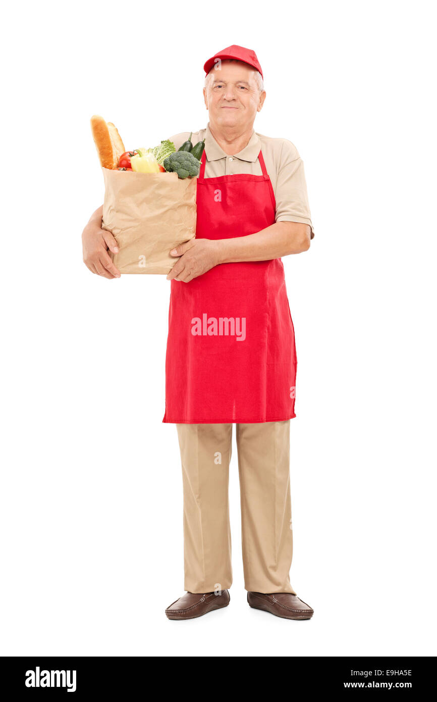 The vegetable vendor Cut Out Stock Images & Pictures - Alamy