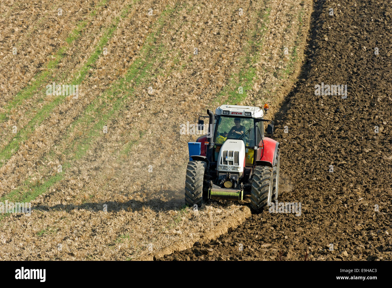 Ploughed field and tractor hi-res stock photography and images - Alamy
