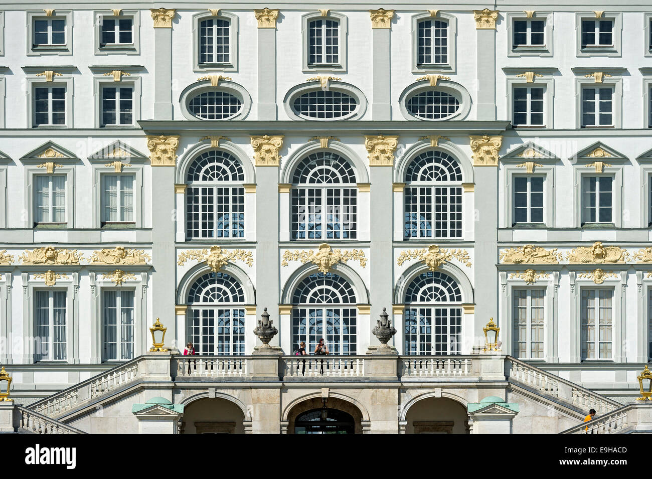 East facade, Nymphenburg Palace, Munich, Upper Bavaria, Bavaria ...