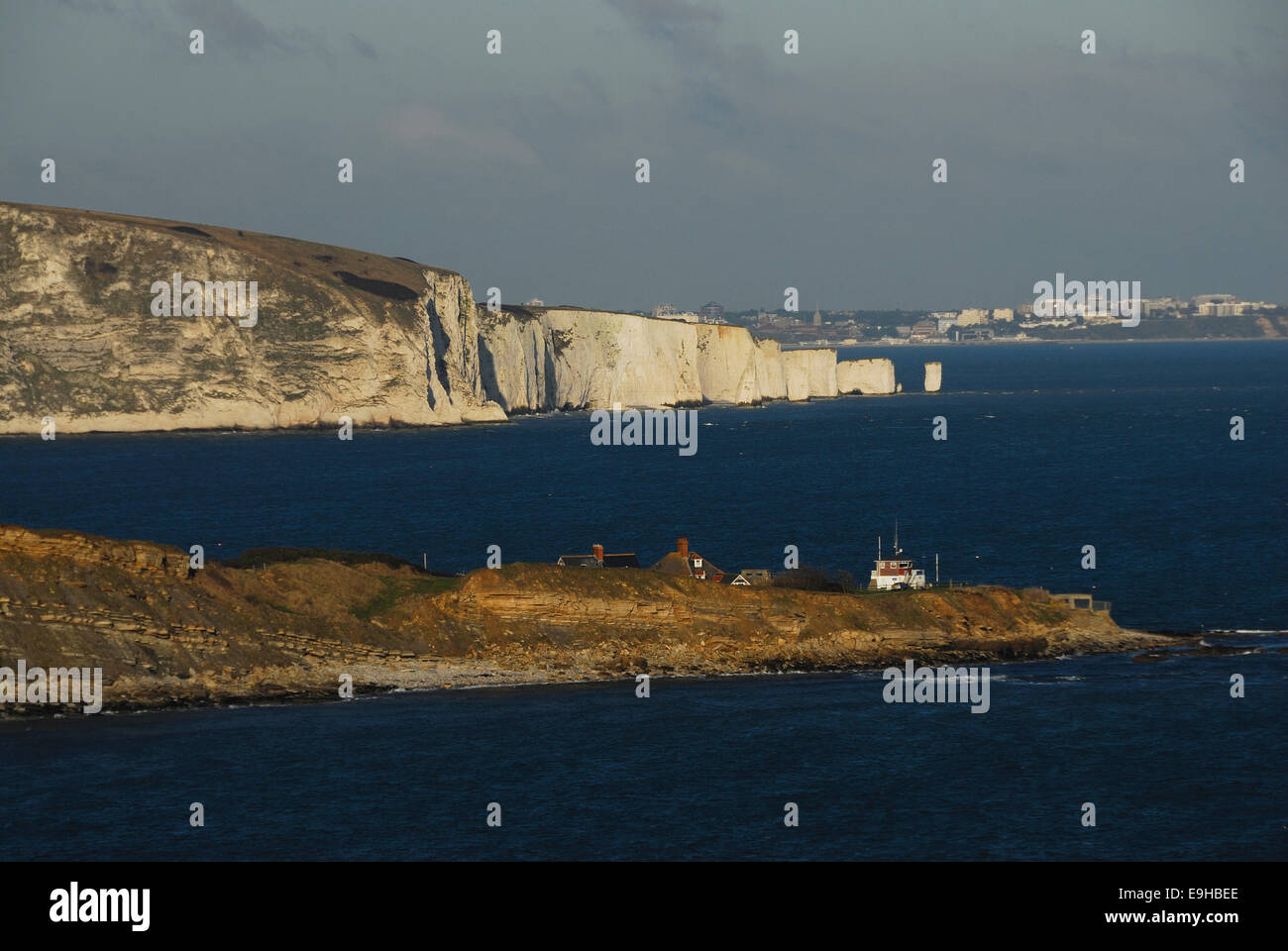A view of Peveril Point Swanage Bay Dorset UK Stock Photo - Alamy
