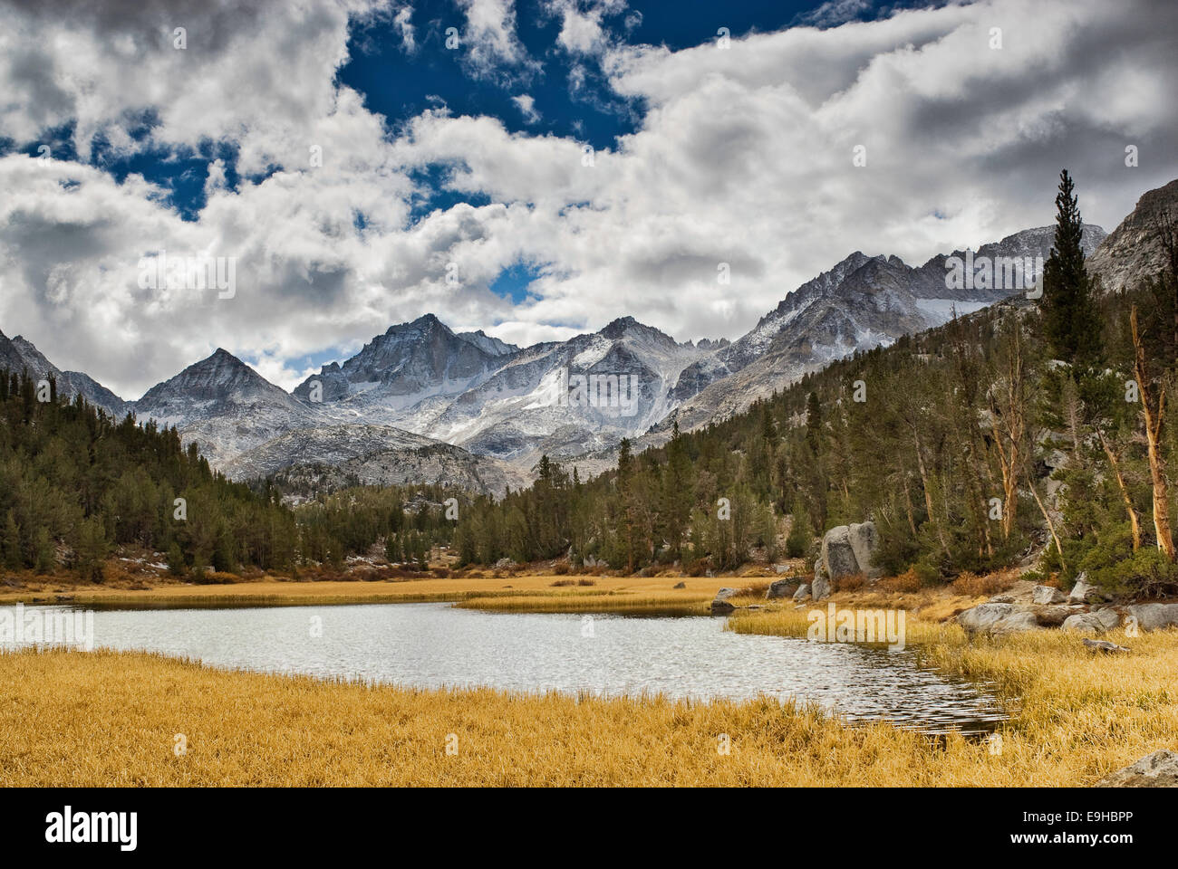 Mt Julius Caesar, Mt Abbot over Heart Lake, John Muir Wilderness, Inyo ...