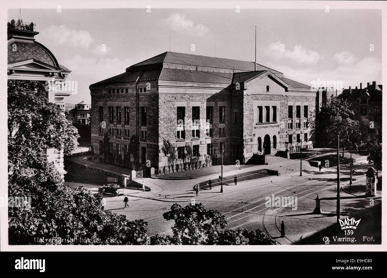 A photograph of the University Library in Oslo, now the National ...
