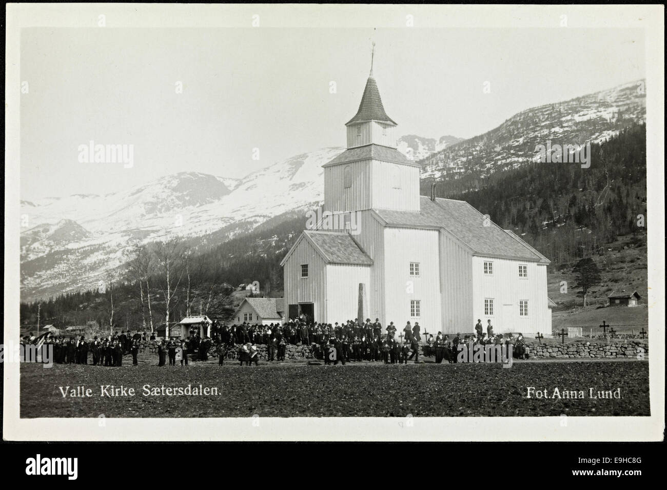 A photograph of Valle Church in Setesdal, Aust-Agder, Norway ...