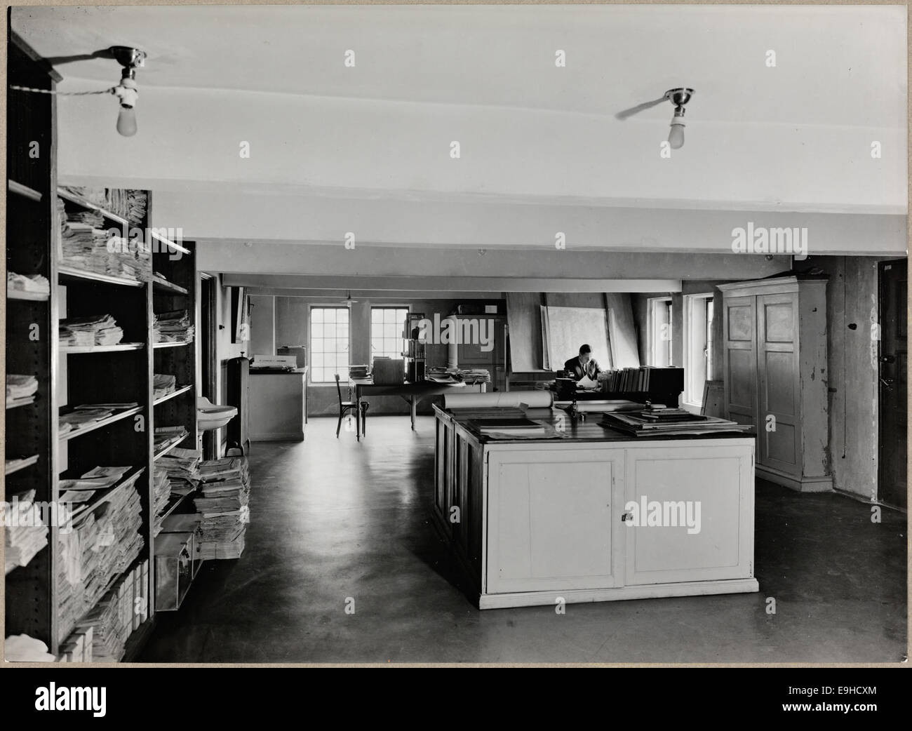 This image shows the interior of the third floor of the University ...