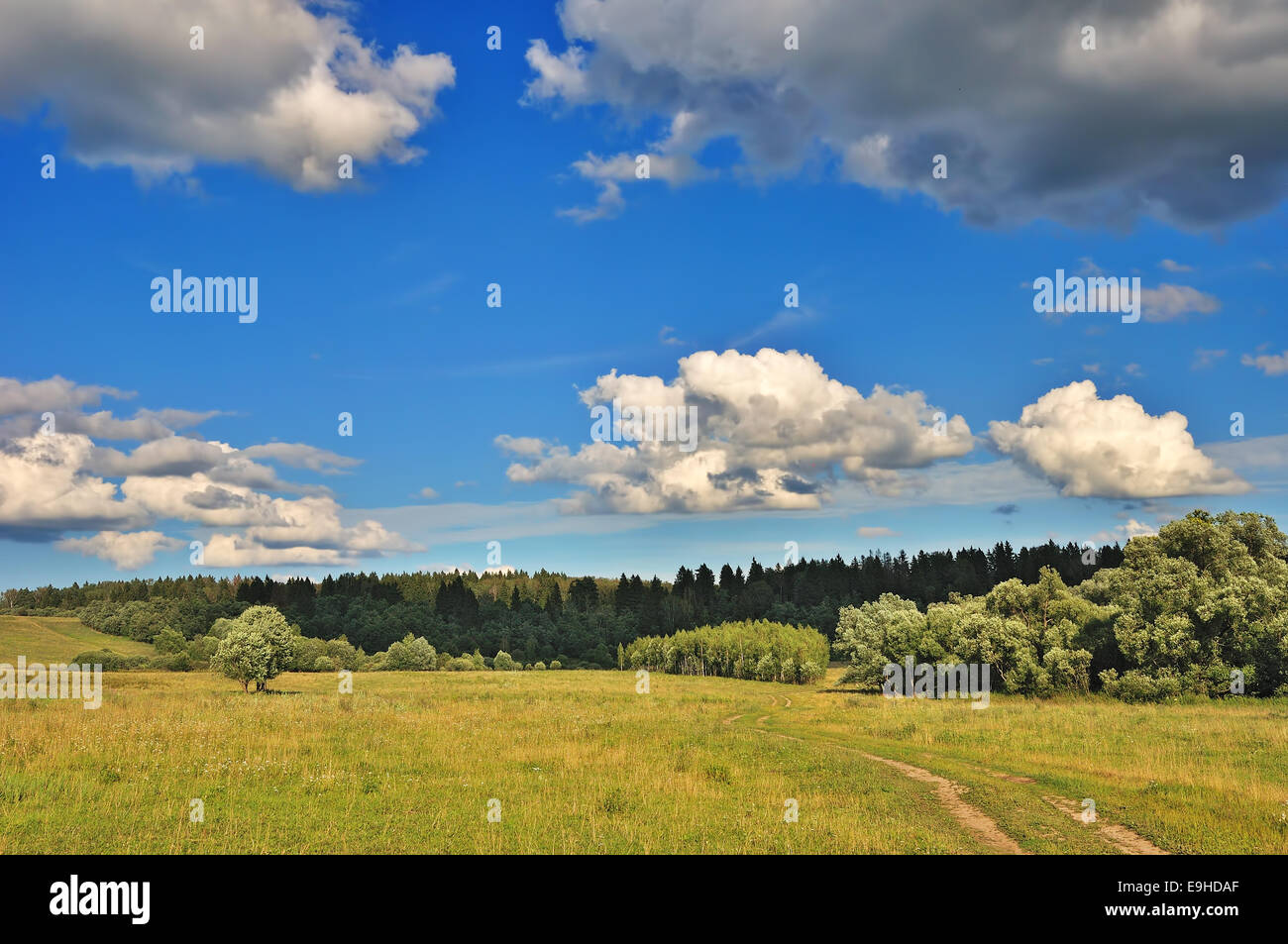 Clear day view rural road hi-res stock photography and images - Alamy
