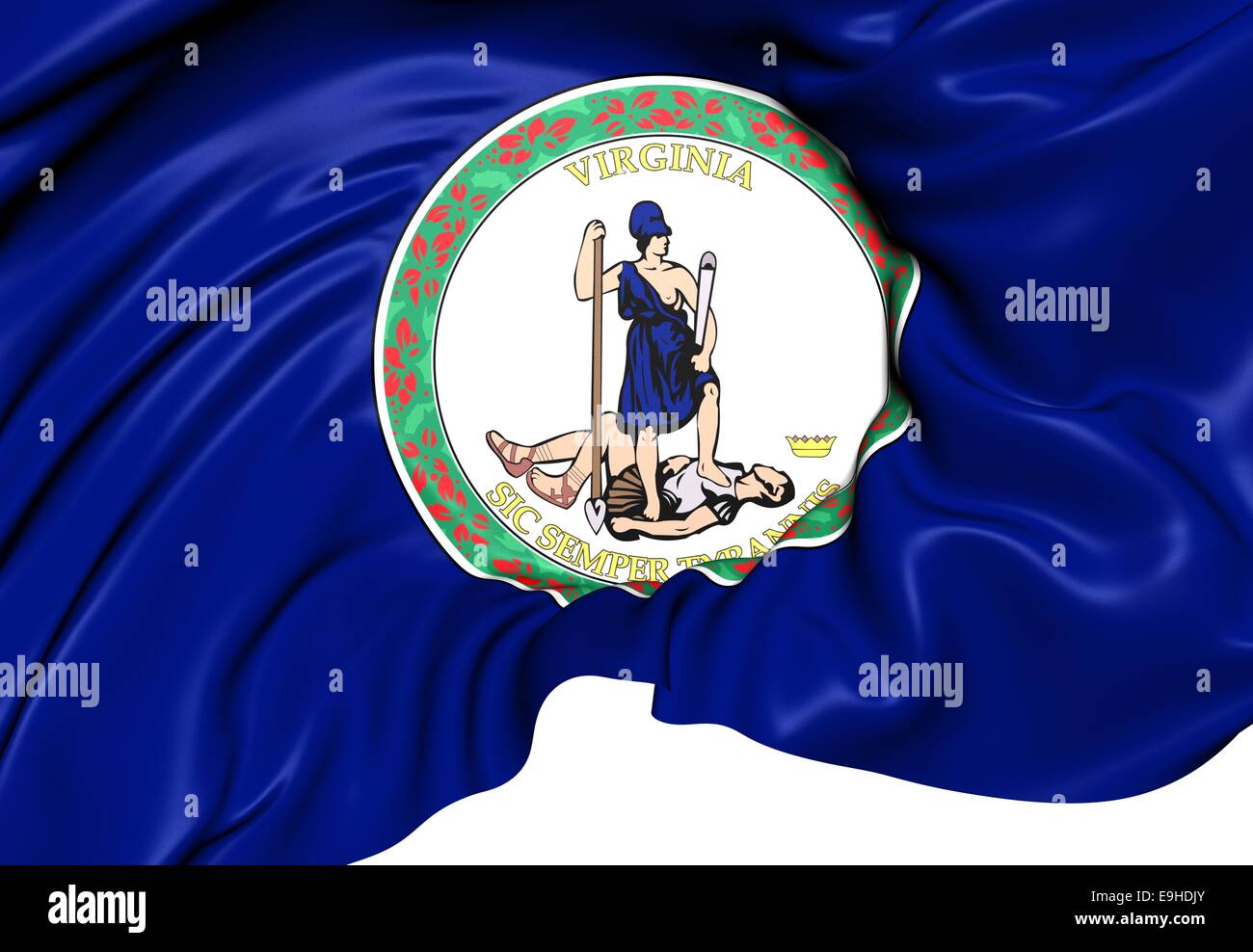 Flag of Virginia Stock Photo - Alamy