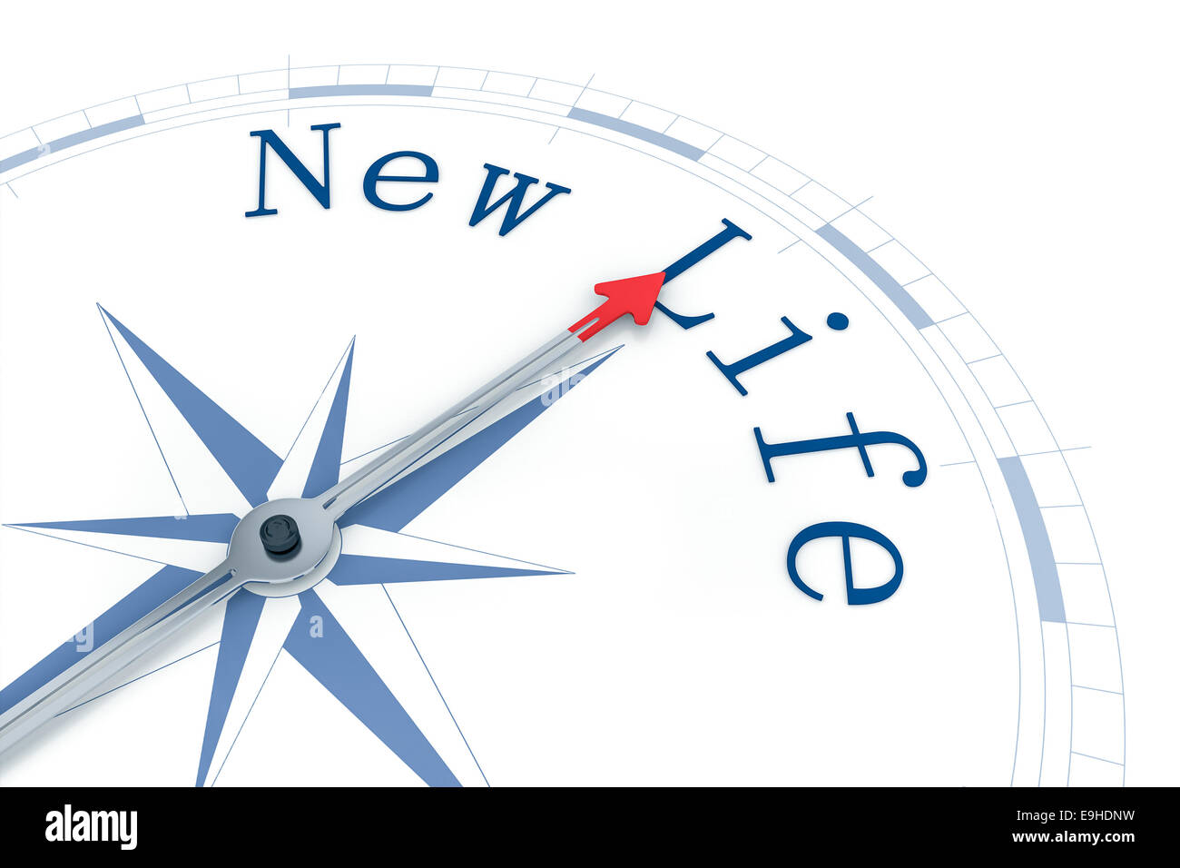 Compass New Life Stock Photo - Alamy
