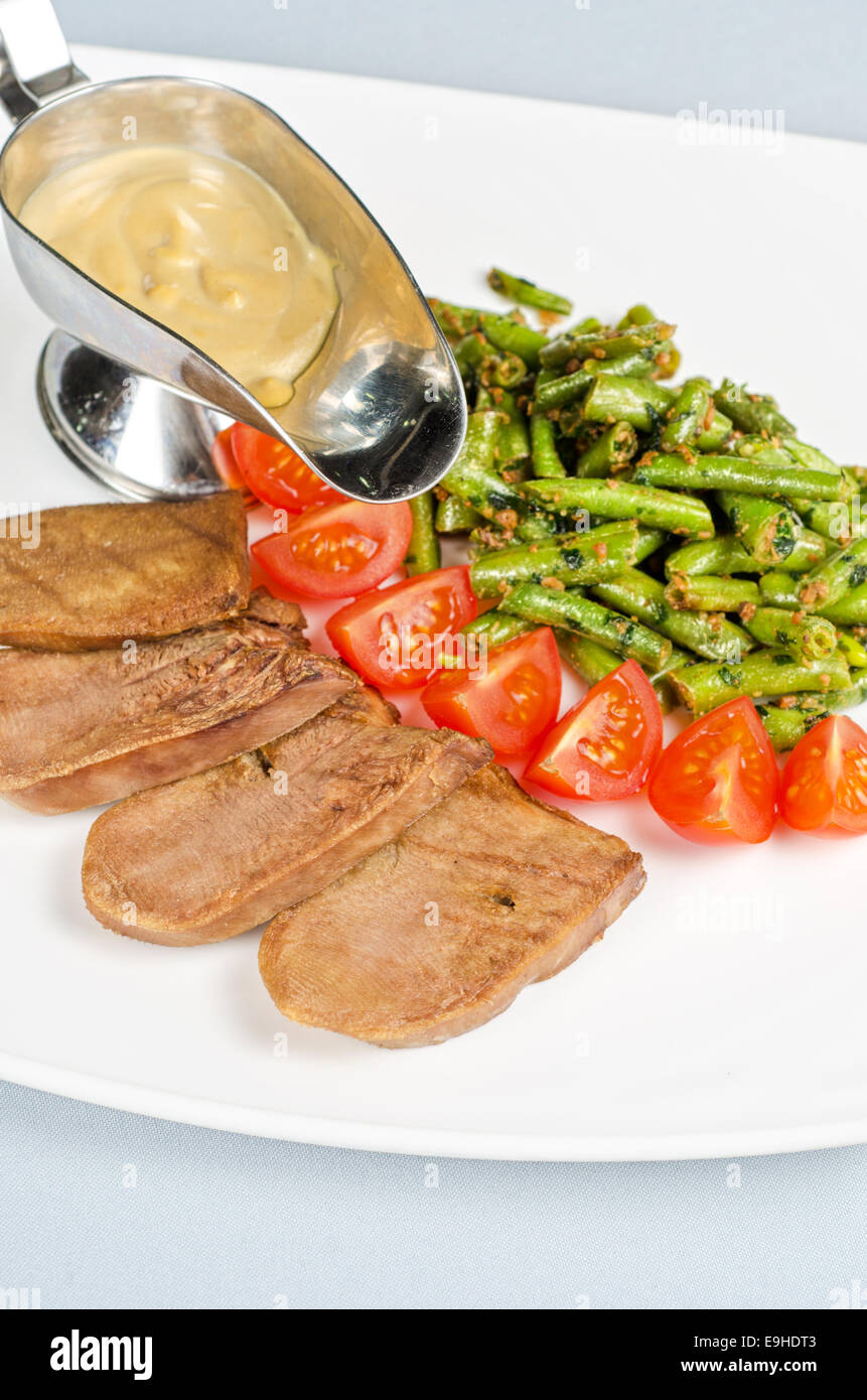 Grilled beef tongue hi-res stock photography and images - Alamy