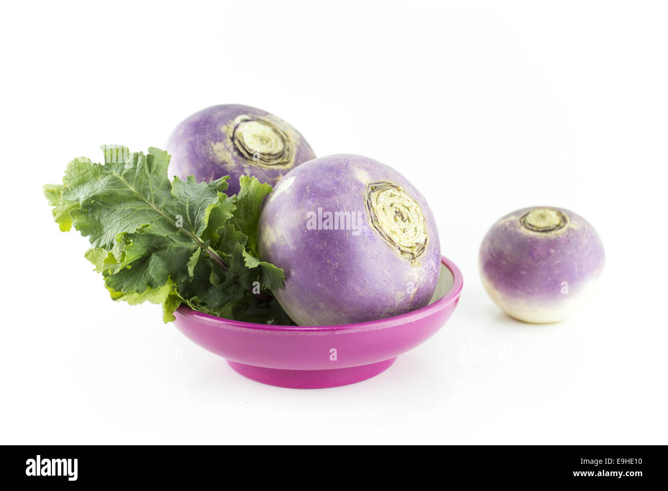 purple headed turnips Stock Photo - Alamy