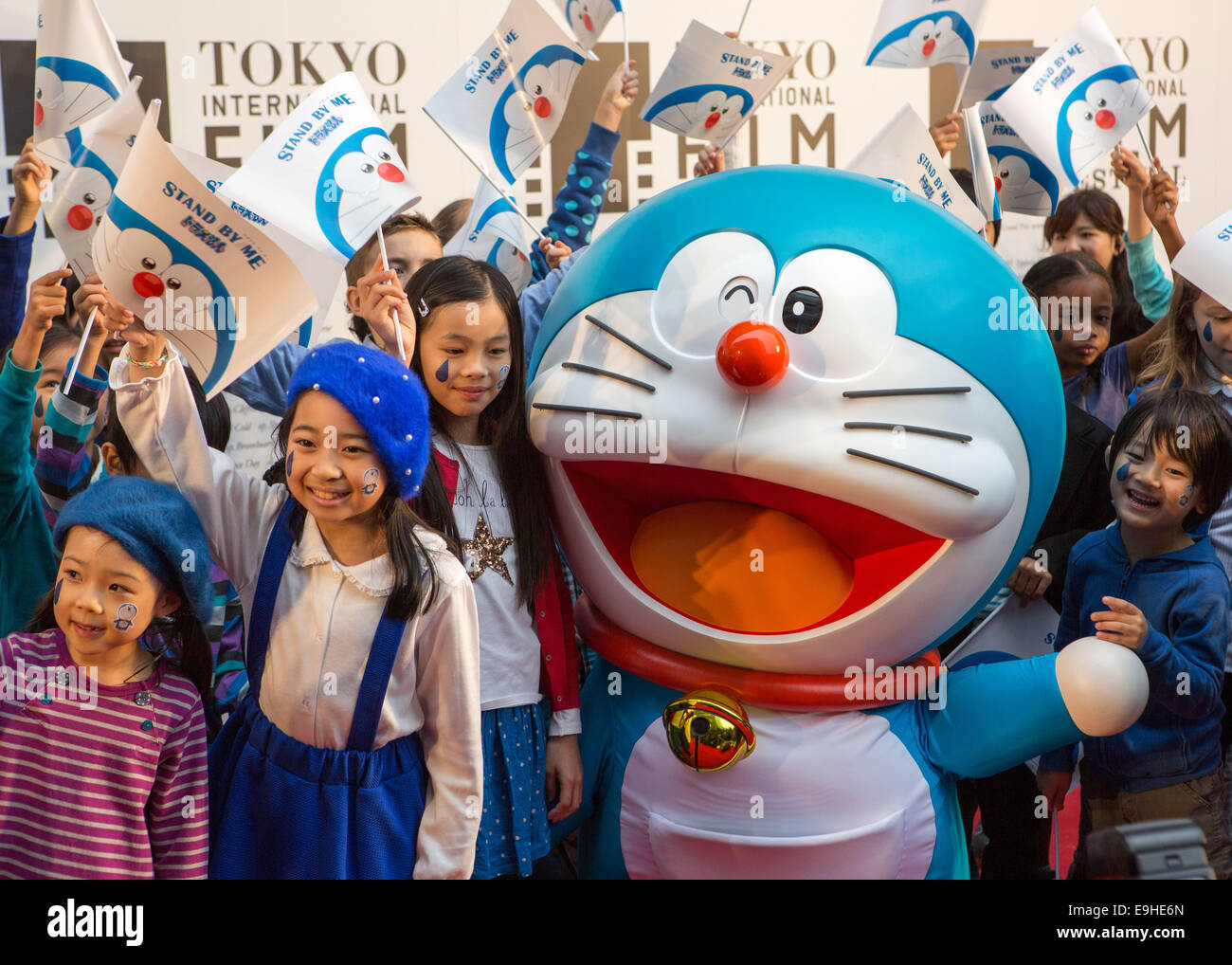 Tokyo, Japan. 23rd Oct, 2014. Japanese cartoon character Doraemon ...